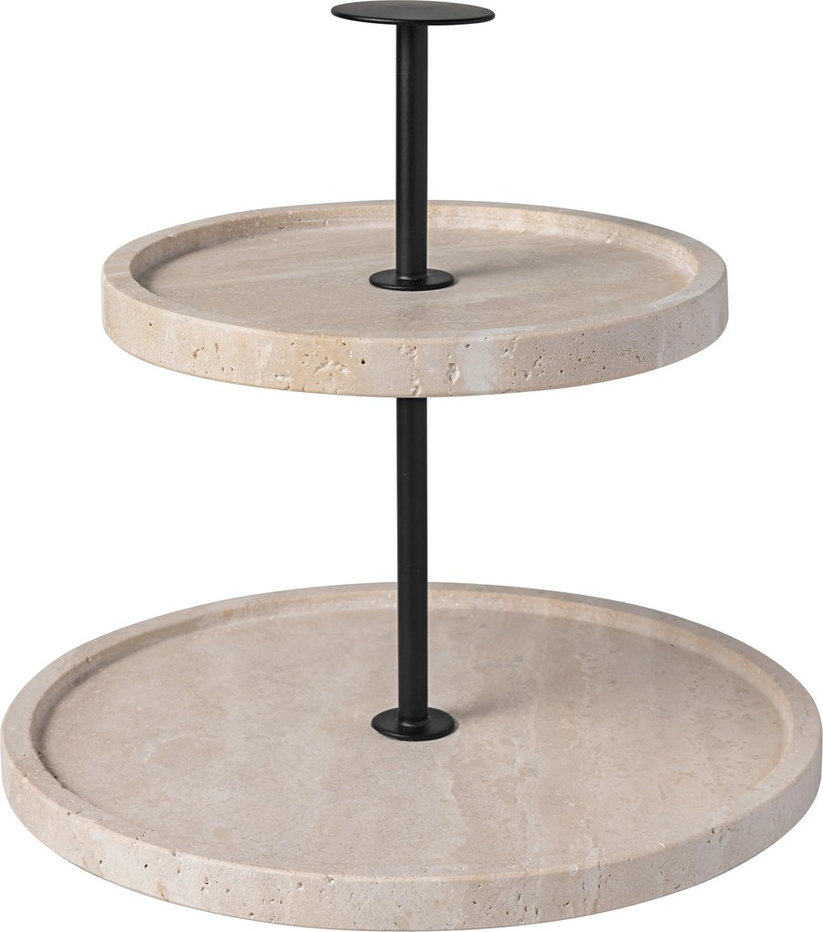Villeroy&Boch Villeroy & Boch Manufacture Travertine dvoupatrový servírovací stojan
