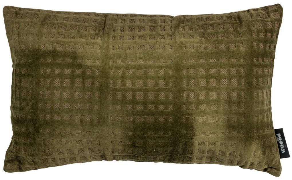 OnaDnes -20% Hoorns Zelený bavlněný polštář Ada 30 x 50 cm