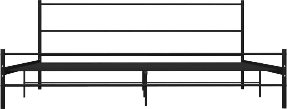 Rám postele černý kov 200 x 200 cm 284691