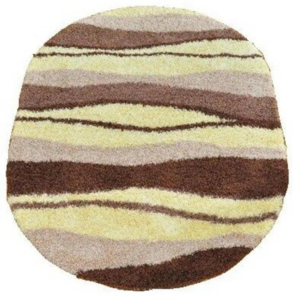 Kusový koberec Shaggy Mattia krémový ovál, Velikosti 60x100cm