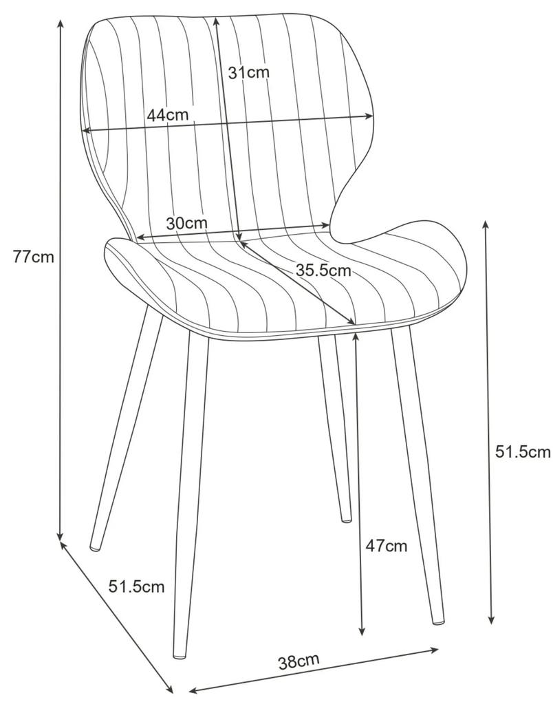 Jídelní židle Saira (tmavě zelená) (2ks). 1071285