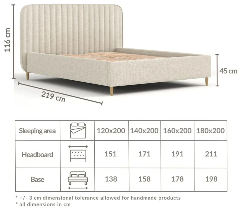 Zelená čalouněná dvoulůžková postel s úložným prostorem s roštem 180x200 cm Noto - II. jakost – Maison de Rêve