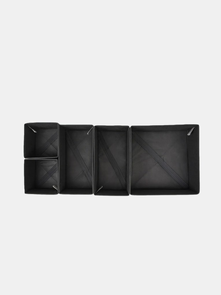 Sinsay - 5 pack skládacích organizérů do skříně - černá