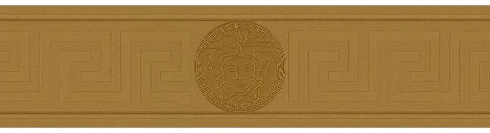 Luxusní vliesová bordura tapeta 93522-2 zlatá / Bordury tapety na zeď 935222 Versace 3 (0,13 x 10,05 m) A.S.Création