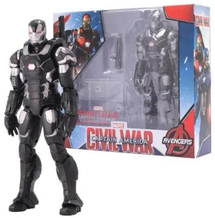 Figurky hrdinů Marvel s vlastním držákem nebo otočným podstavcem Varianta: War Machine, Civil War + pevný podstavec