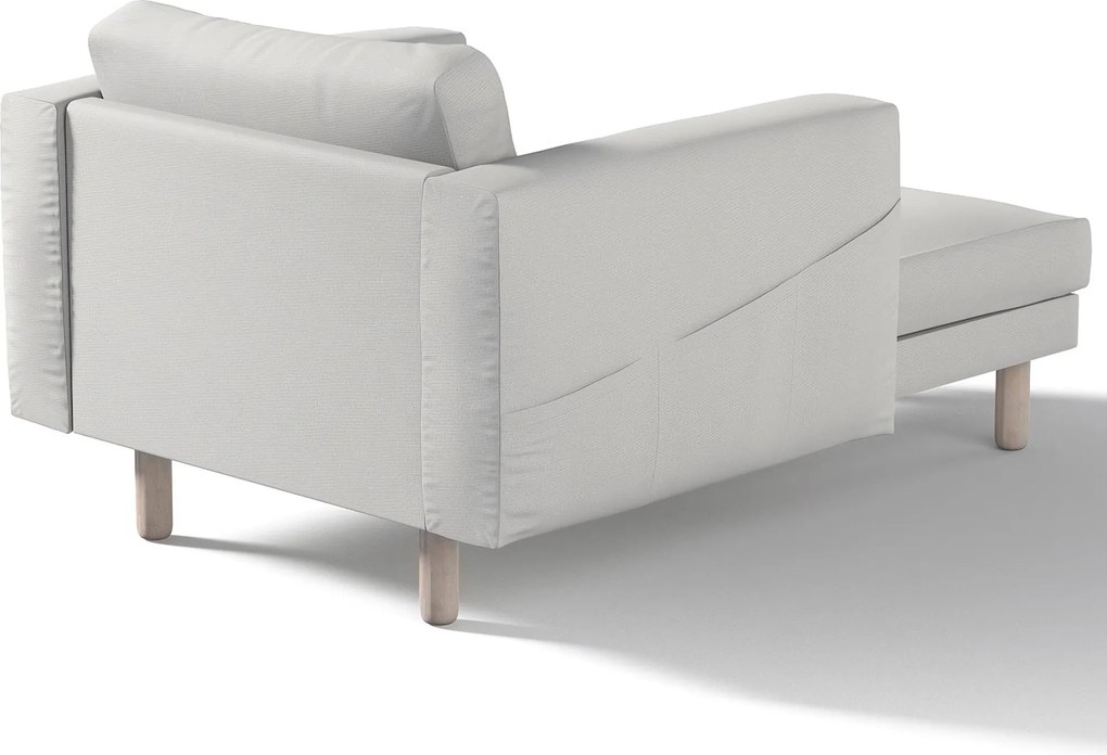 Potah na IKEA Norsborg šezlong s loketními opěrkami barva šedá látka pletený vzor
