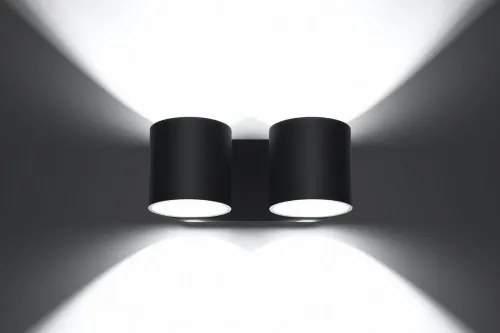 Nástěnné svítidlo SOLLUX Orbis 2 G9 2x40W bez zdroje SL.0660 černá