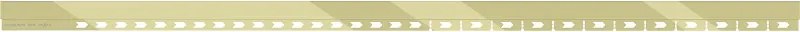 Mexen Line-B lišta 130 cm, zlatá lesklá, 185003130U