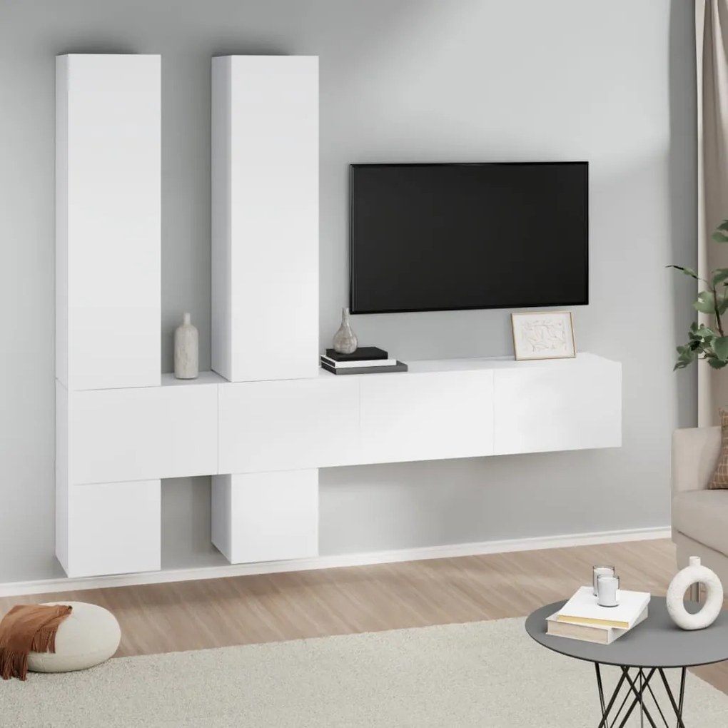Nástěnná TV skříňka šedá sonoma kompozitní dřevo
