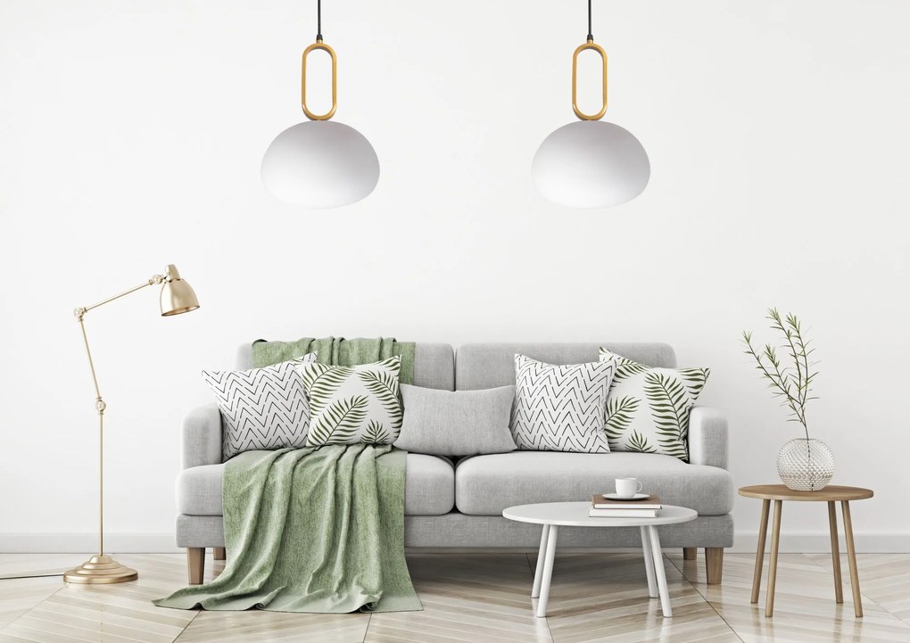 Tutumi, závěsné svítidlo 1xE27 APP1073-1CP, zlatá, OSW-00678