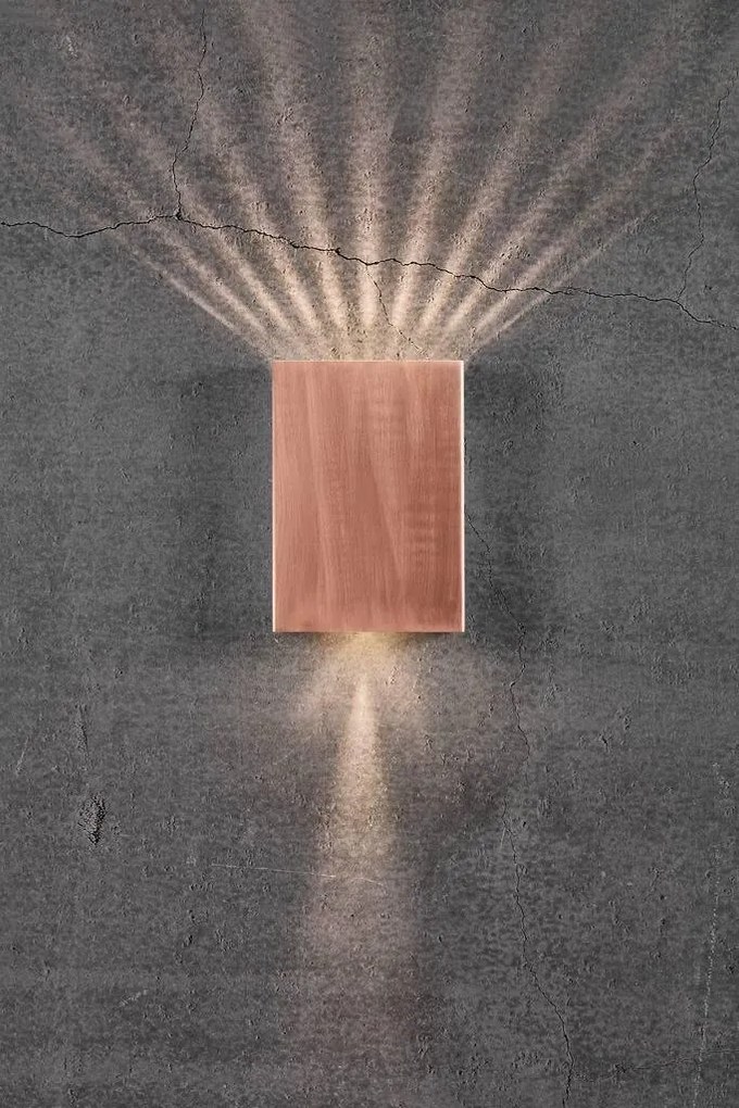 NOR 2019051030 Venkovní nástěnné svítidlo Fold 15 2x5W LED měď čirá - NORDLUX