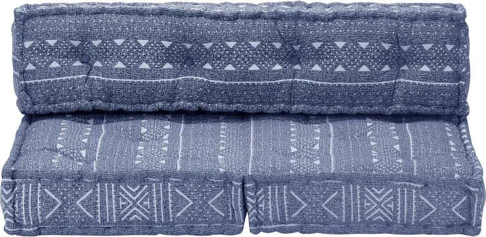 vidaXL Pouf textil [249423] Barva: indigo