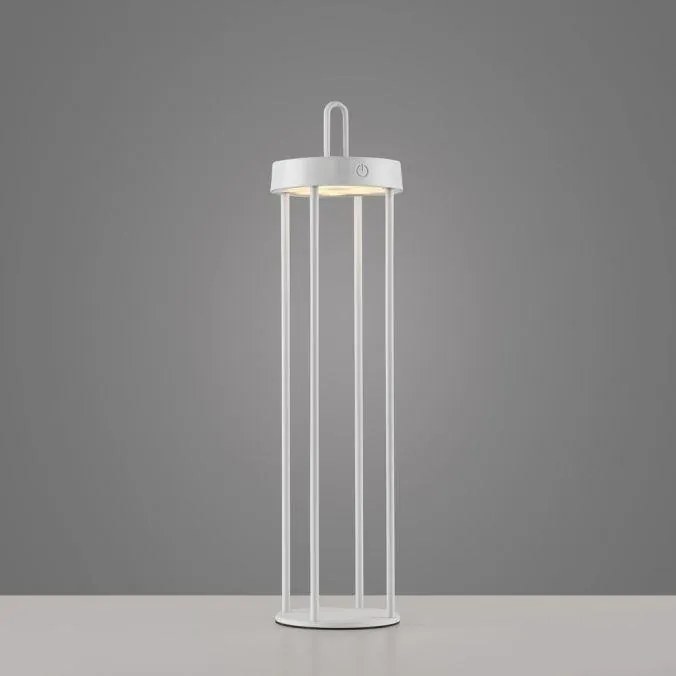 LD 19301-16 ANSELM LED stolní lampa na baterie bílá 50cm dotykový stmívač IP44 zahradní svítidlo 2700K - JUST LIGHT
