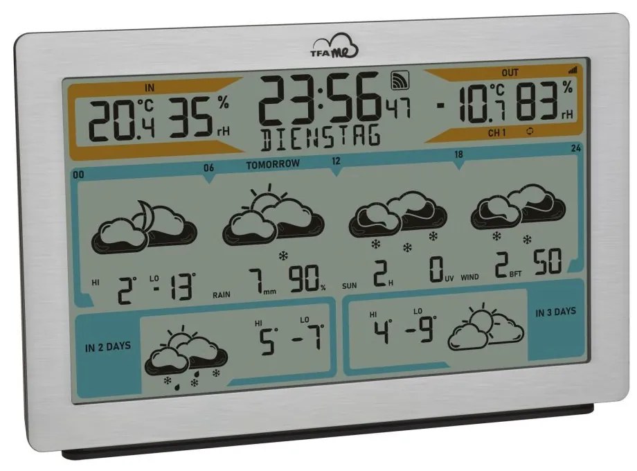 TFA 35.8100.54 - Bezdrátová WiFi meteostanice TFA.me ID-02