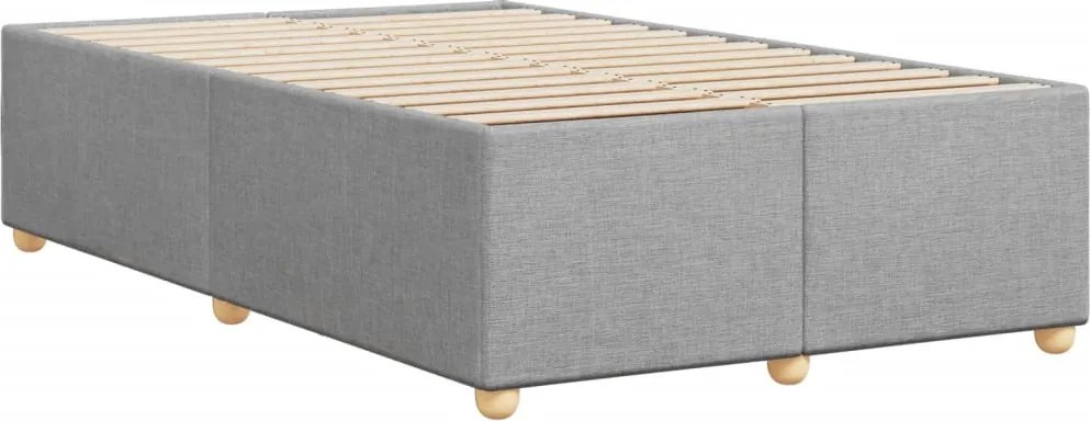 Rám postele bez matrací světle šedá 120x190 cm textil 3284715