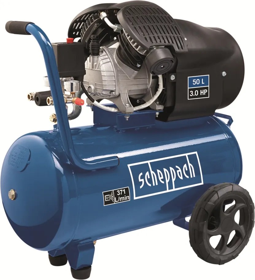 Scheppach HC 53 dc - dvoupístový olejový kompresor 50 l