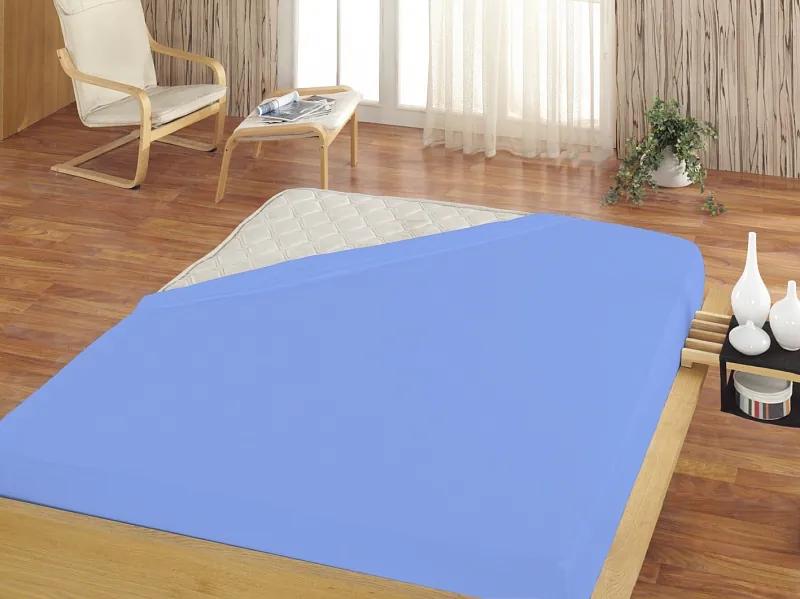 Matějovský napínací prostěradlo jersey Světle modré na matraci: 60 x 120 cm