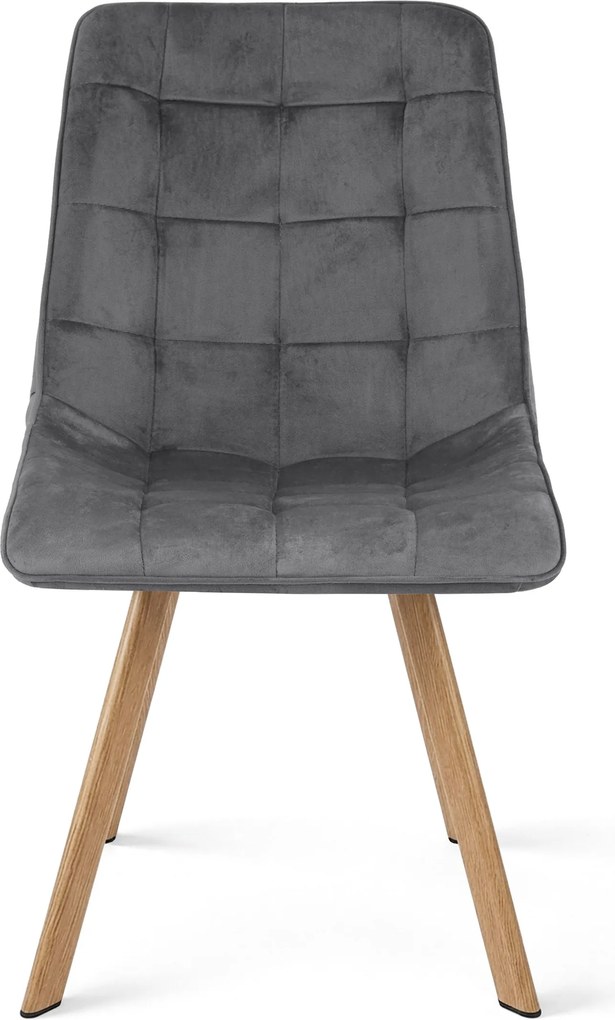 Jídelní židle CIEZA VELVET, tmavě šedá