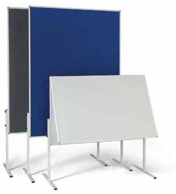 B2B Partner Informační a moderační tabule, 1200 x 1500 mm, textilní, modrá, nesklopná