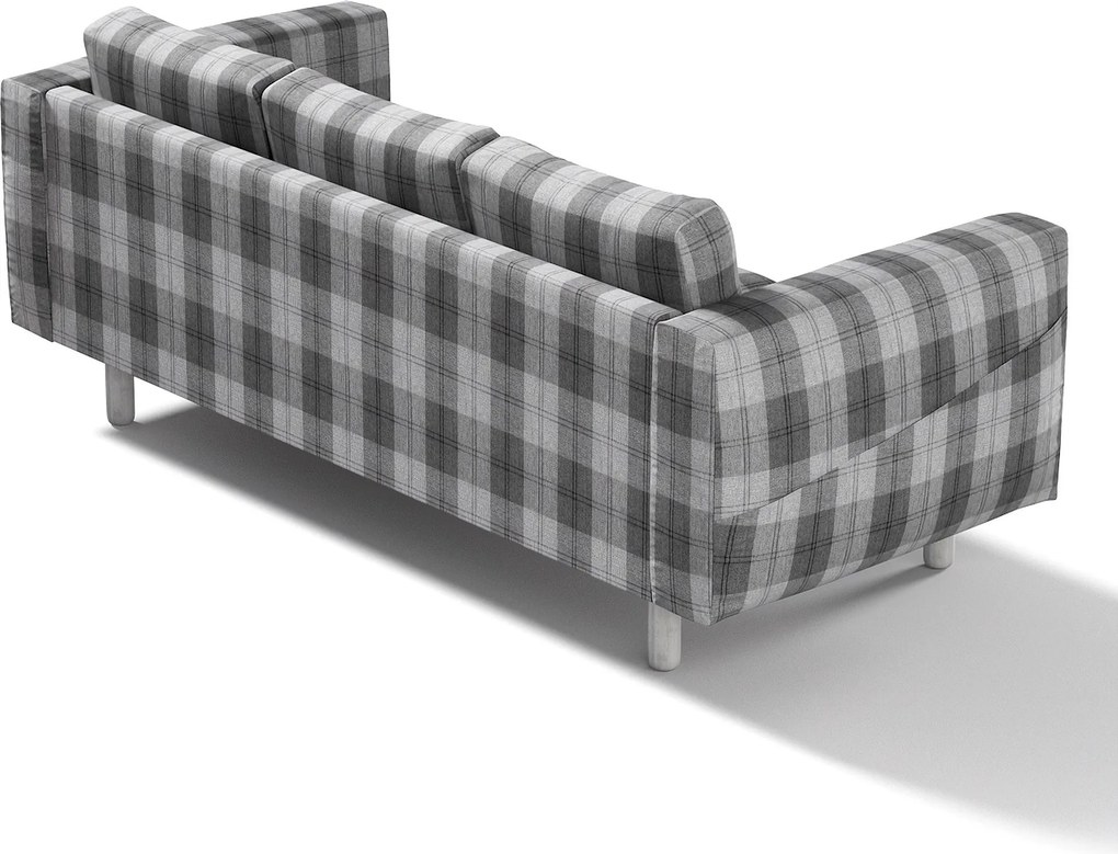 Potah na pohovku IKEA Norsborg 3-místná barva šedá látka pletený vzor, vzorované
