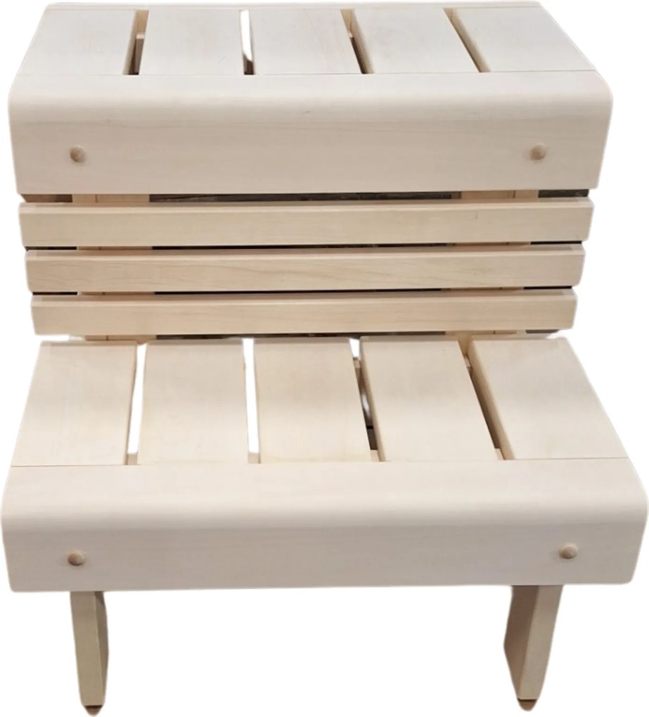 Saunaproject Lavice do sauny osika 580x700x640 mm