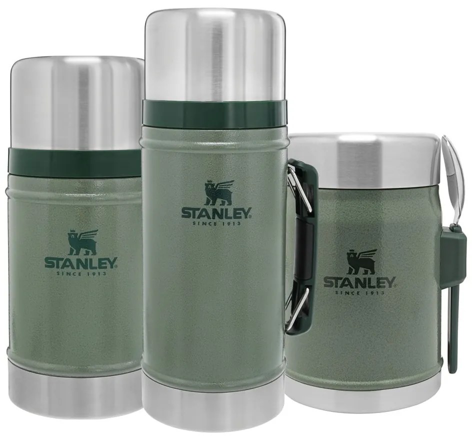 Zelená termoska na jídlo z nerezové oceli 400 ml Legendary Classic Hammer Tone Green – Stanley