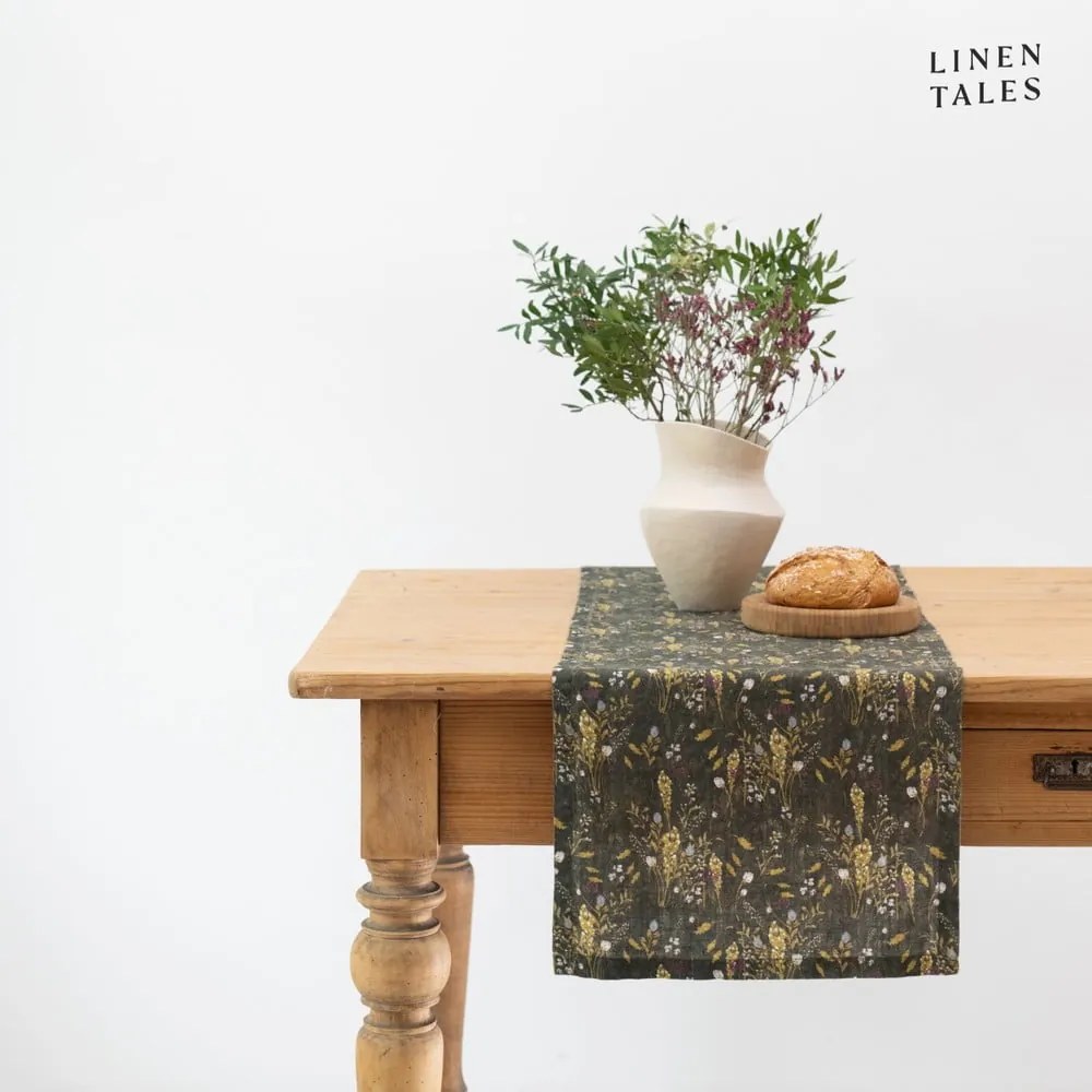 Lněný běhoun na stůl 40x200 cm Woodland – Linen Tales