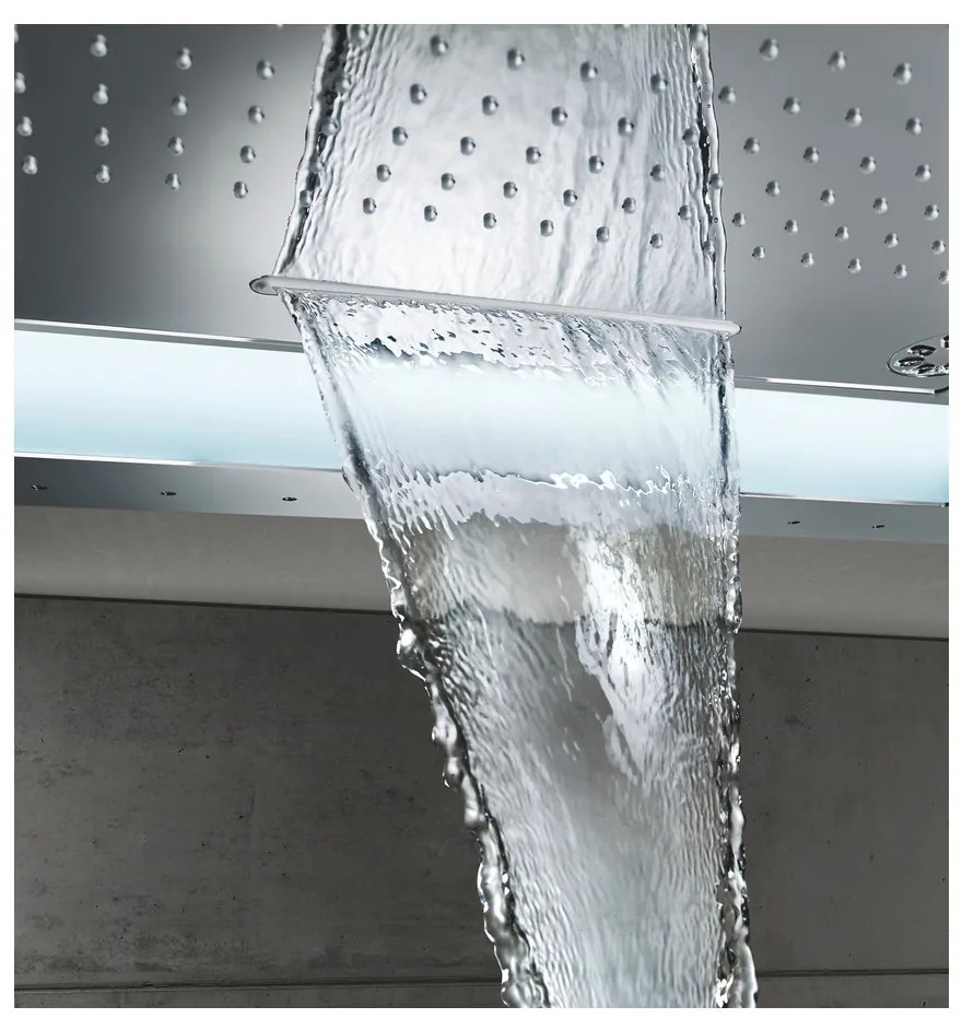 Grohe Rainshower F-Series 40 &quot;AquaSymphony - Stropní sprcha 6+ proudů s osvětlením, chrom 26373001