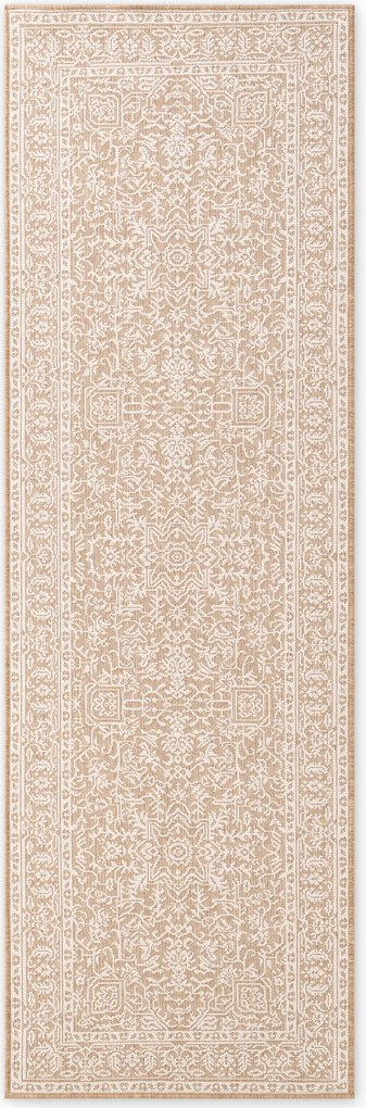 NORTHRUGS, Běhoun Duet Kona 106250 Beige/White - na ven i na doma, 80x250, béžová, chodba / předsíň