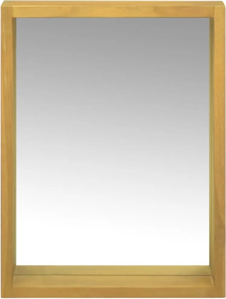 Zrcadlová skříňka 30 x 10 x 40 cm masivní teakové dřevo 338243