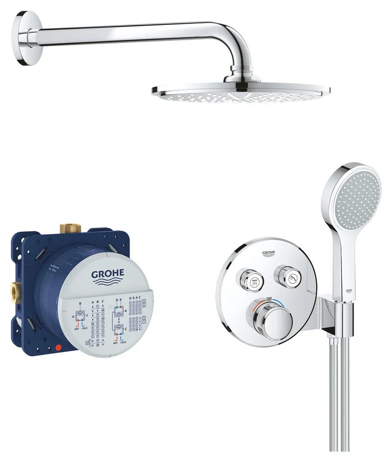 Grohe Grohtherm SmartControl - Perfect shower sprchový set, komplet, chrom 34743000