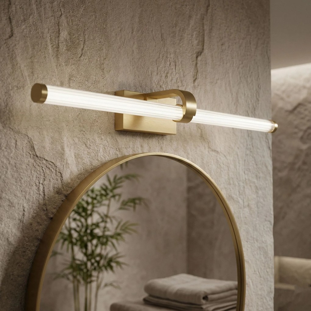 Toolight Toolight, LED nástěnné svítidlo 60cm, 13W, 4000K, 1000lm, APP1886-1W, zlatá matná, OSW-66041