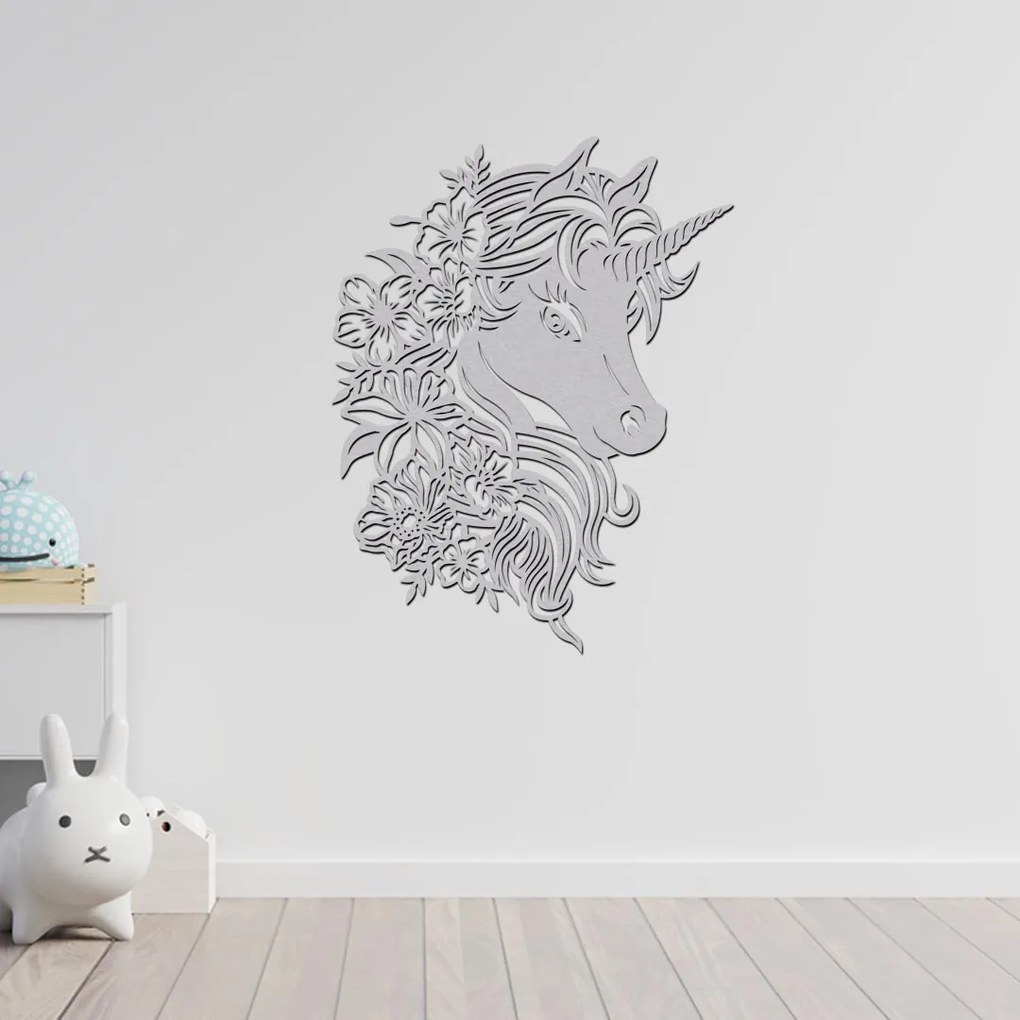 dřevo života Dřevěná dekorace UNICORN Zvolte barvu dekoru: Černá, Rozměry šxv (cm): 60x78