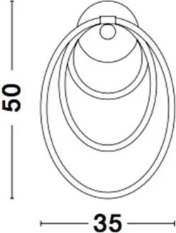 Nástěnné LED svítidlo NOVA LUCE CERELIA 29,5W 3000K 9082091