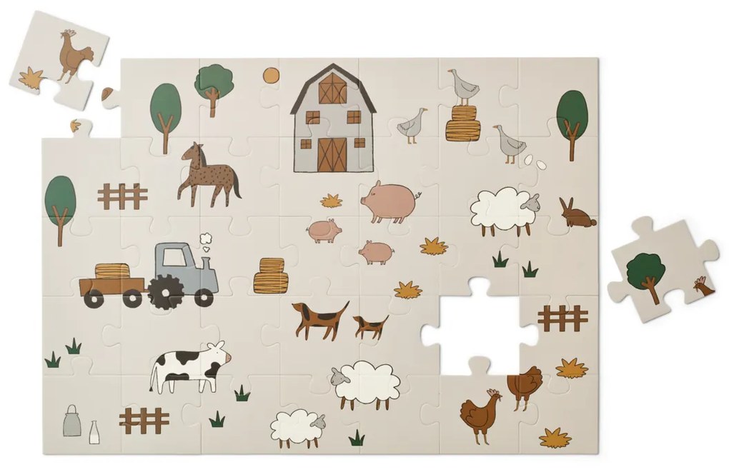 Liewood Puzzle Jimmie Farm Sandy