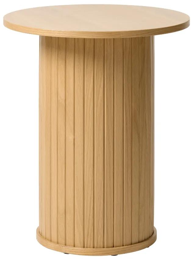 OnaDnes -20% Dubový odkládací stolek Unique Furniture Nola 50 cm