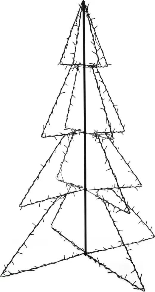 vidaXL Vánoční stromek kužel 240 LED diod dovnitř i ven 115 x 150 cm [51006] Barva: Teplá bílá