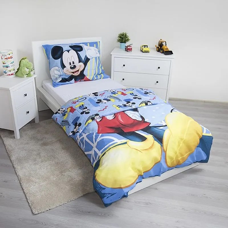 JERRY FABRICS Povlečení Mickey Hey Bavlna 140/200, 70/90 cm (ST-078927)