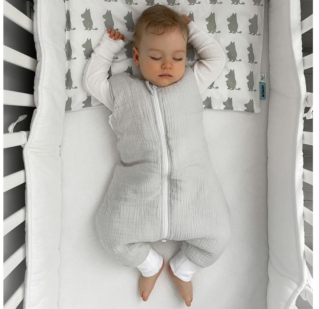 Babysteps Mušelínový spací pytel s nohavicemi - SKYBLUE Velikost: L (5+)