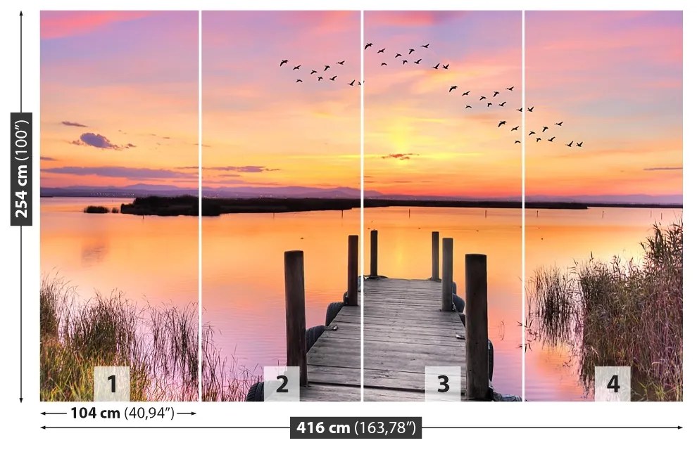 Fototapeta Lake Pier 104x70