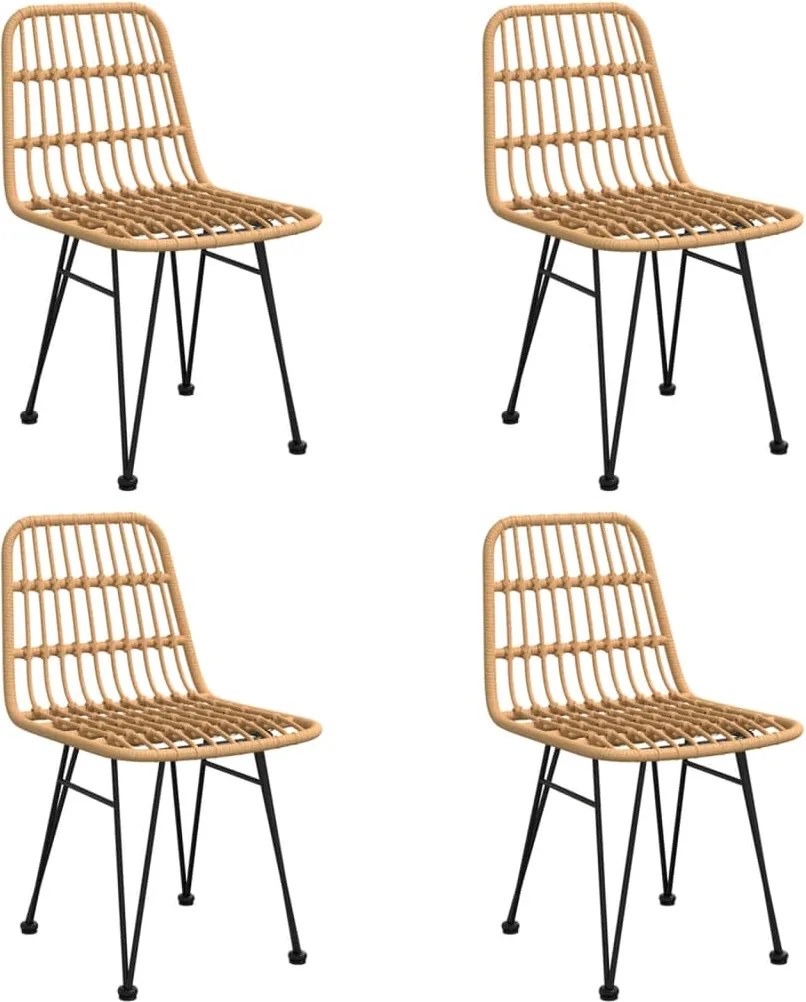 5dílný zahradní jídelní set polyratan 3157874