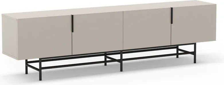 Krémový TV stolek 200x54,5 cm Eldia – Marckeric