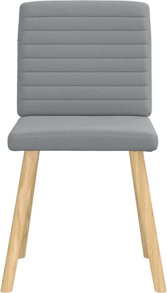 Jídelní židle 4 ks světle šedé textil 3315274