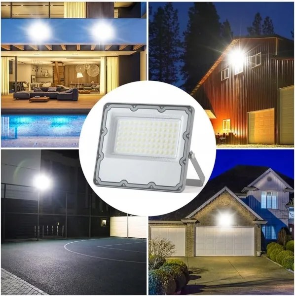 LED Venkovní reflektor LED/100W/230V 4500K IP65 šedá