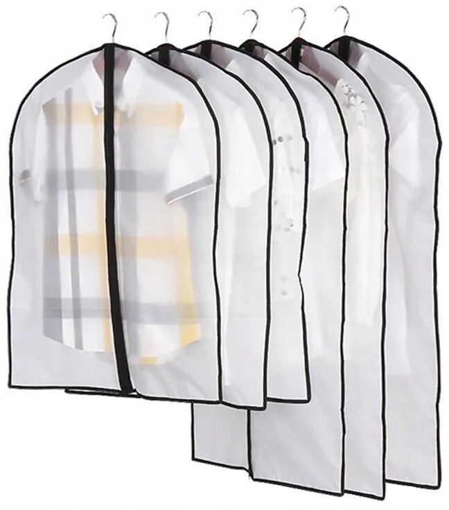 Arte Regal Látkový ochranný obal na oblečení, bílý WHITE KIPIT, 60 x 137 cm