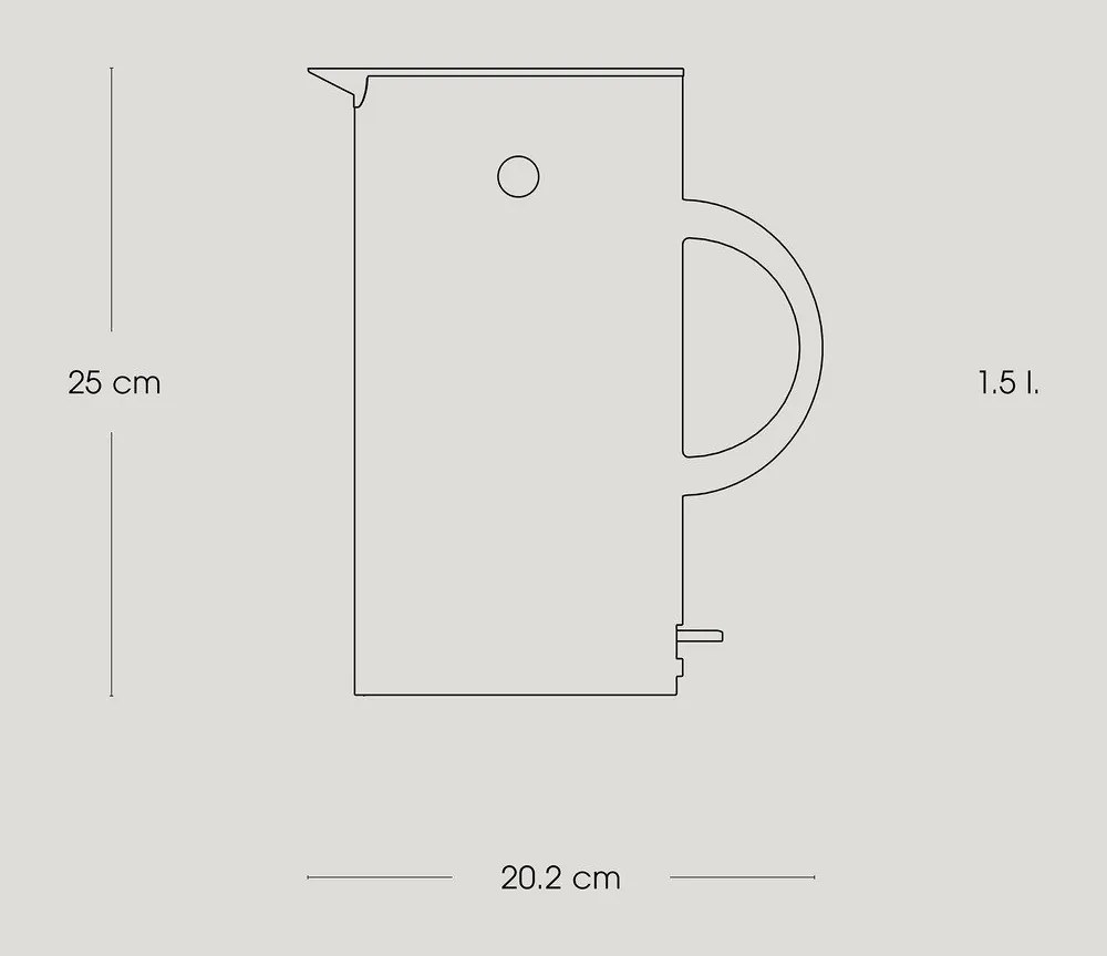 Bílá plastová rychlovarná konvice 1,5 l EM77 – Stelton