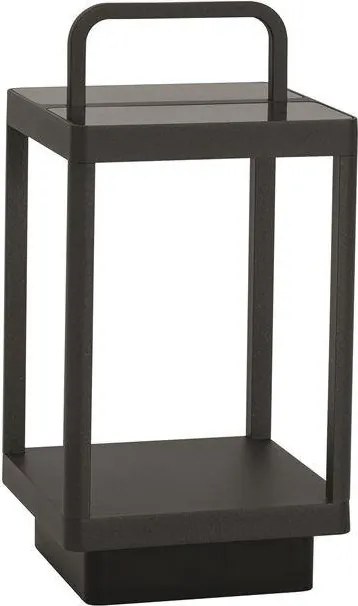 NV 9922360 Venkovní stojací lampa BALI antracitový hliník LED 2W 3000K 5V DC 108st. IP65 solární / USB kabel / vypínač na těle / stmívatelné - NOVA LUCE