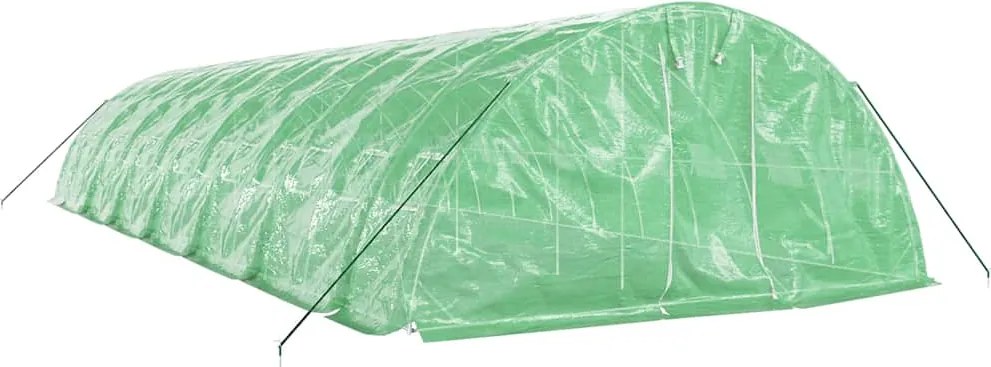 Skleník s ocelovým rámem zelený 70 m² 14 x 5 x 2,3 m 3188088