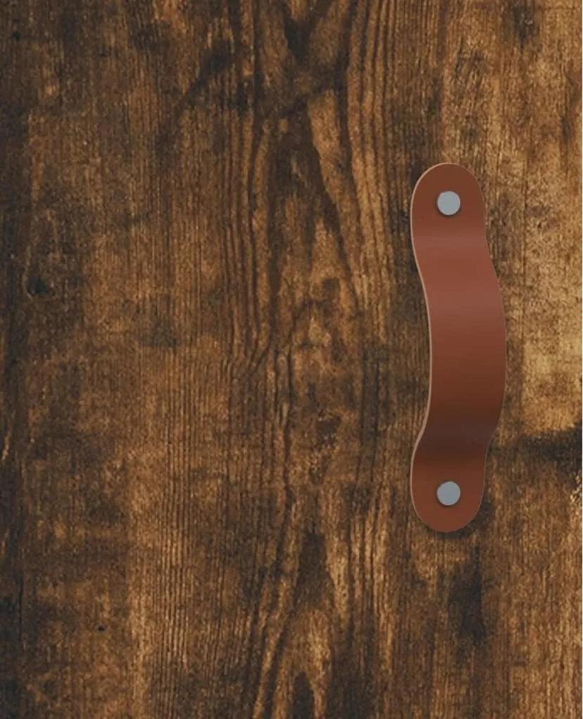 vidaXL Skříň highboard 69,5 x 31 x 115 cm kompozitní dřevo [830297] Barva: hnědý dub