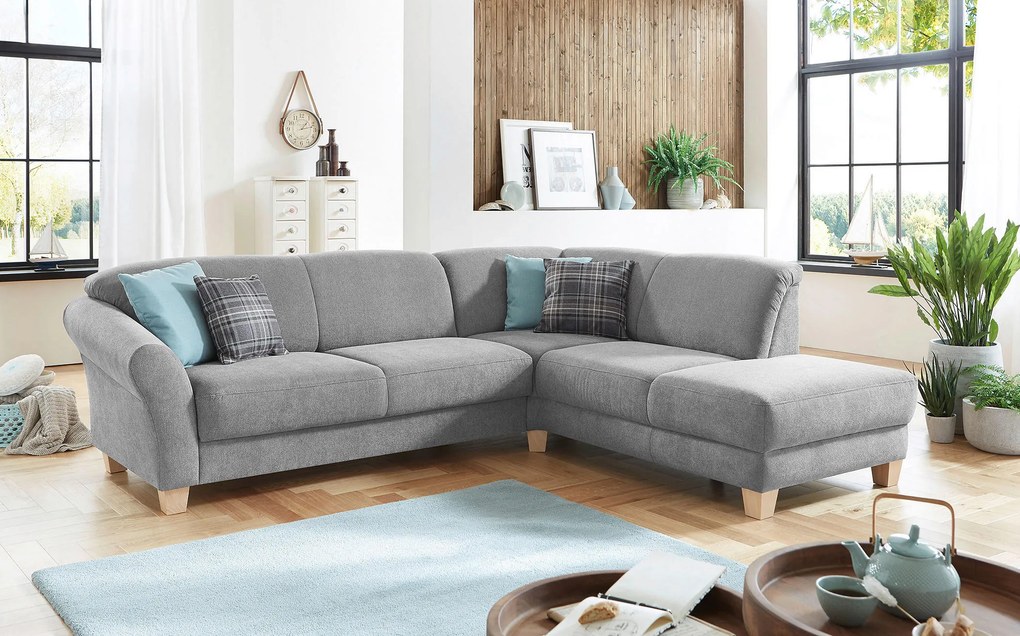 XXXLutz ROHOVÁ SEDAČKA, textil, barvy stříbra Sit & More - Sedací soupravy - 000144005319